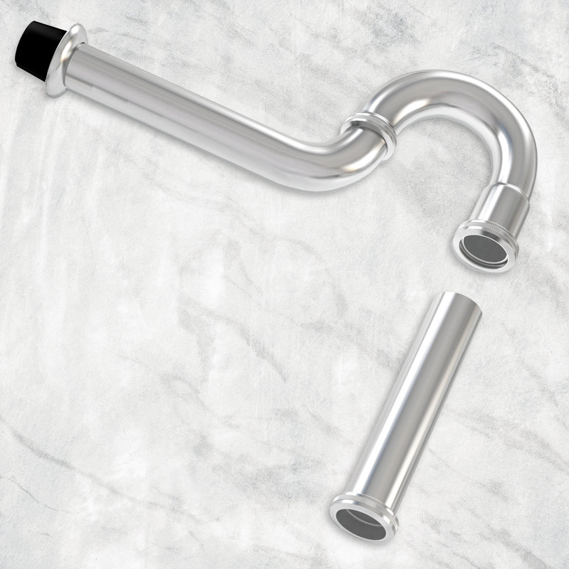 Ayna Decors Brass P Trap, 1 1/4 Bathroom Basin Waste Trap Drain Kit ...