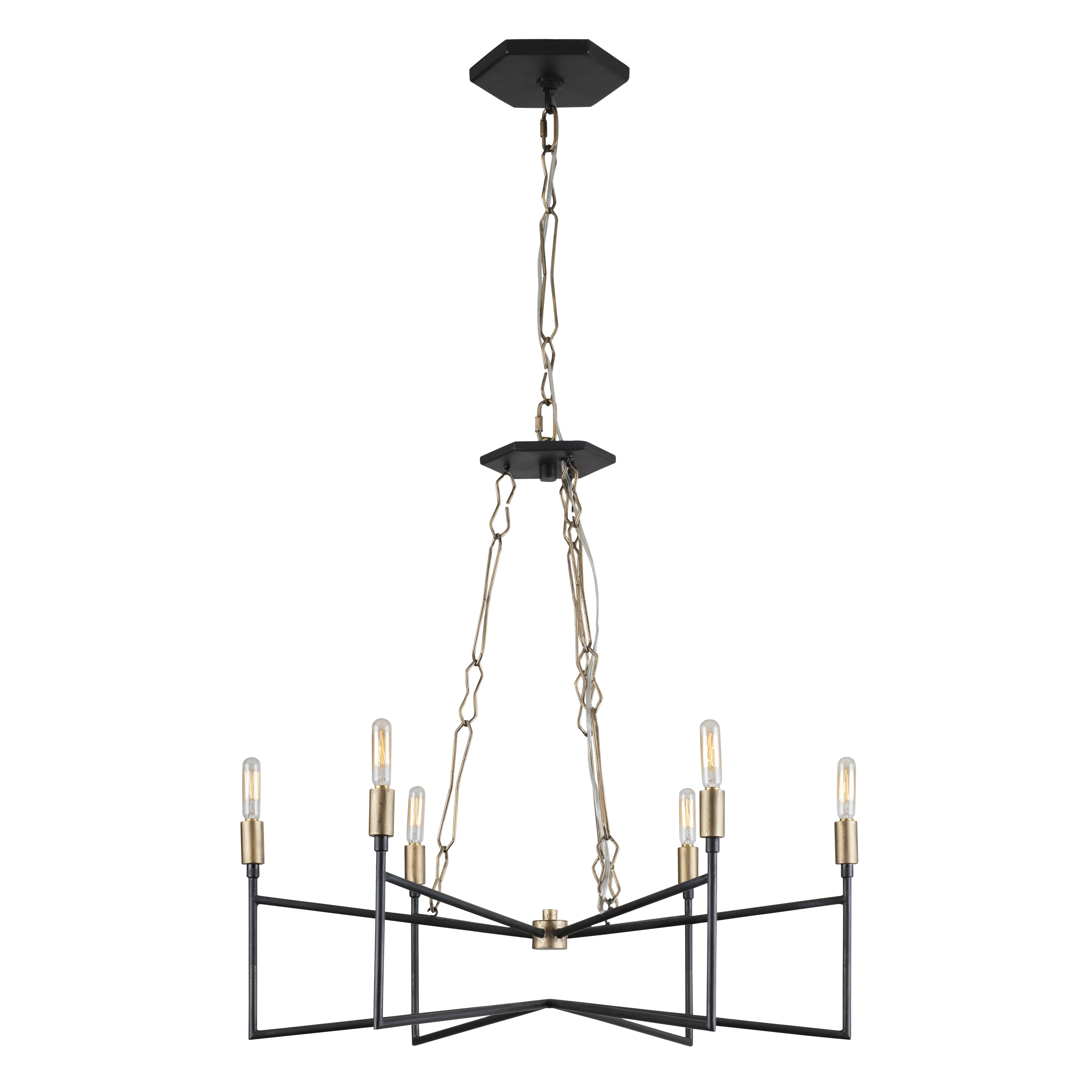George Oliver Kantor 6 - Light Unique / Statement Geometric Chandelier ...