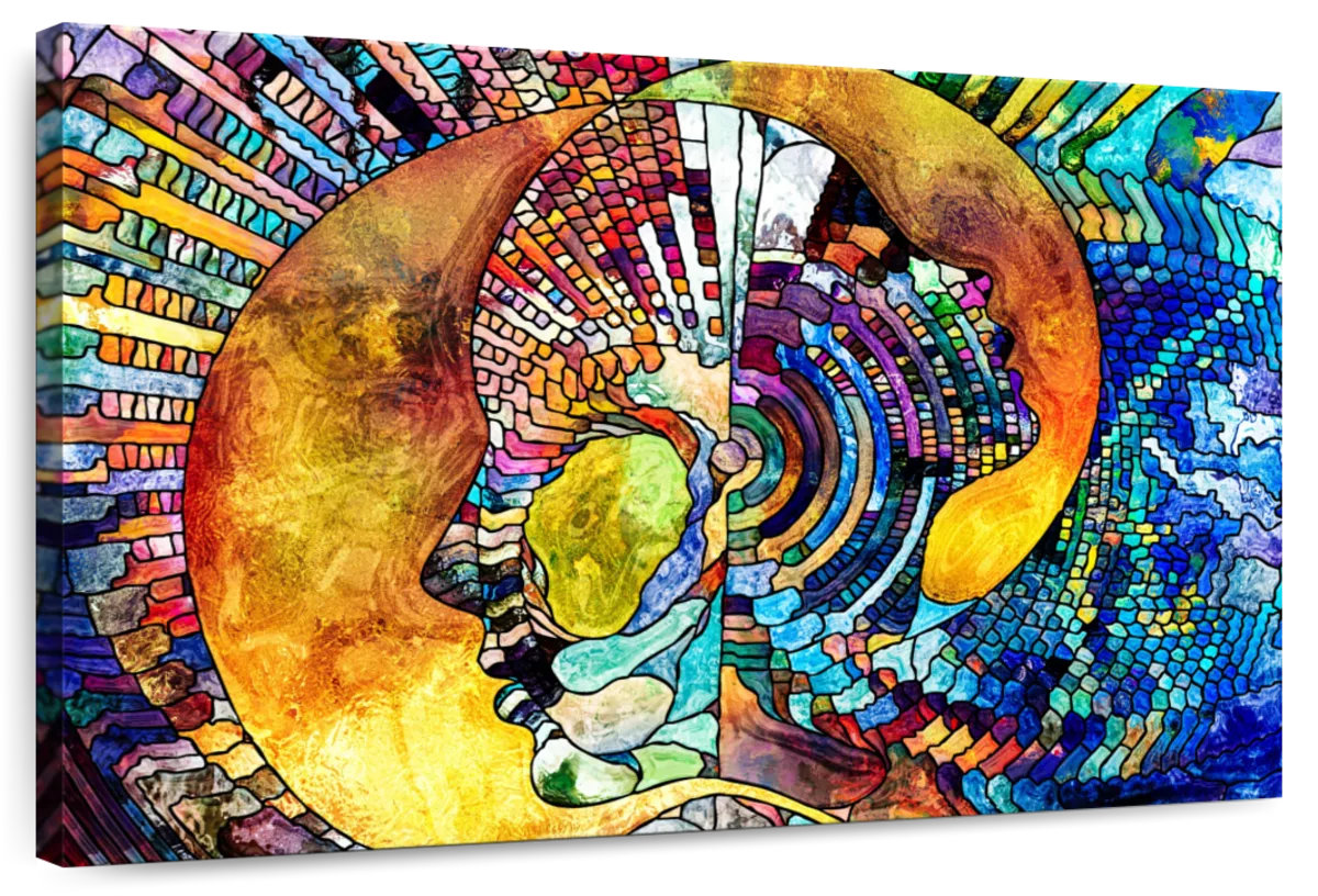 Wade Logan Avery Stained Glass Abstract Figure - Wayfair Canada