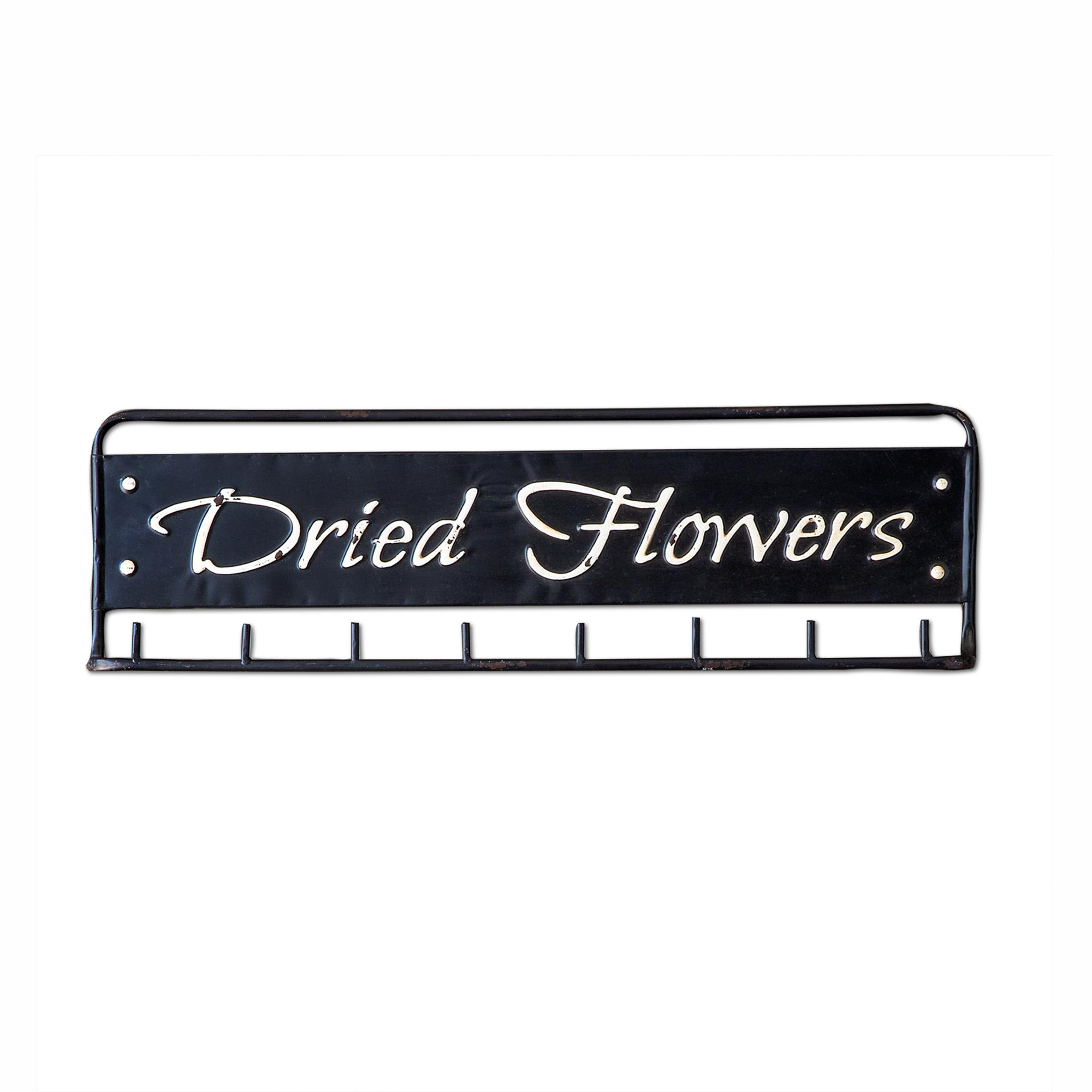Park Hill Dried Flowers Metal Hanging Rack Wall Décor | Wayfair