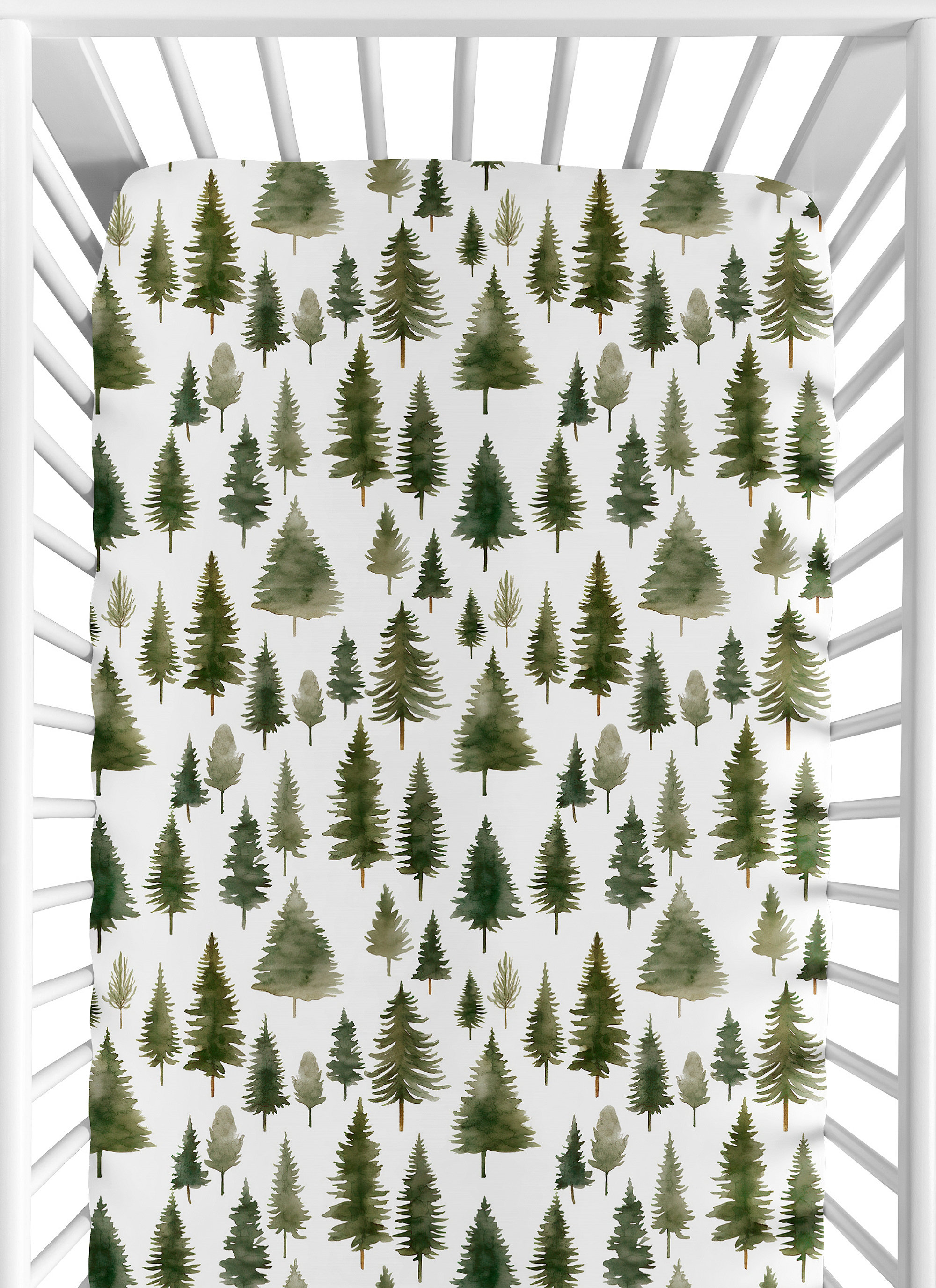 Sweet Jojo Designs Woodland Pine Tree Fitted Crib Sheet by Sweet Jojo ...