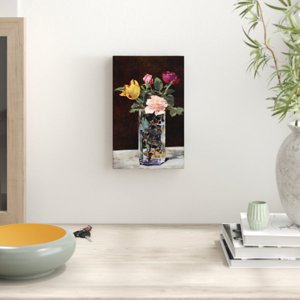 East Urban Home 'Still Life with Roses and Tulips in a Dragon Vase' by ...