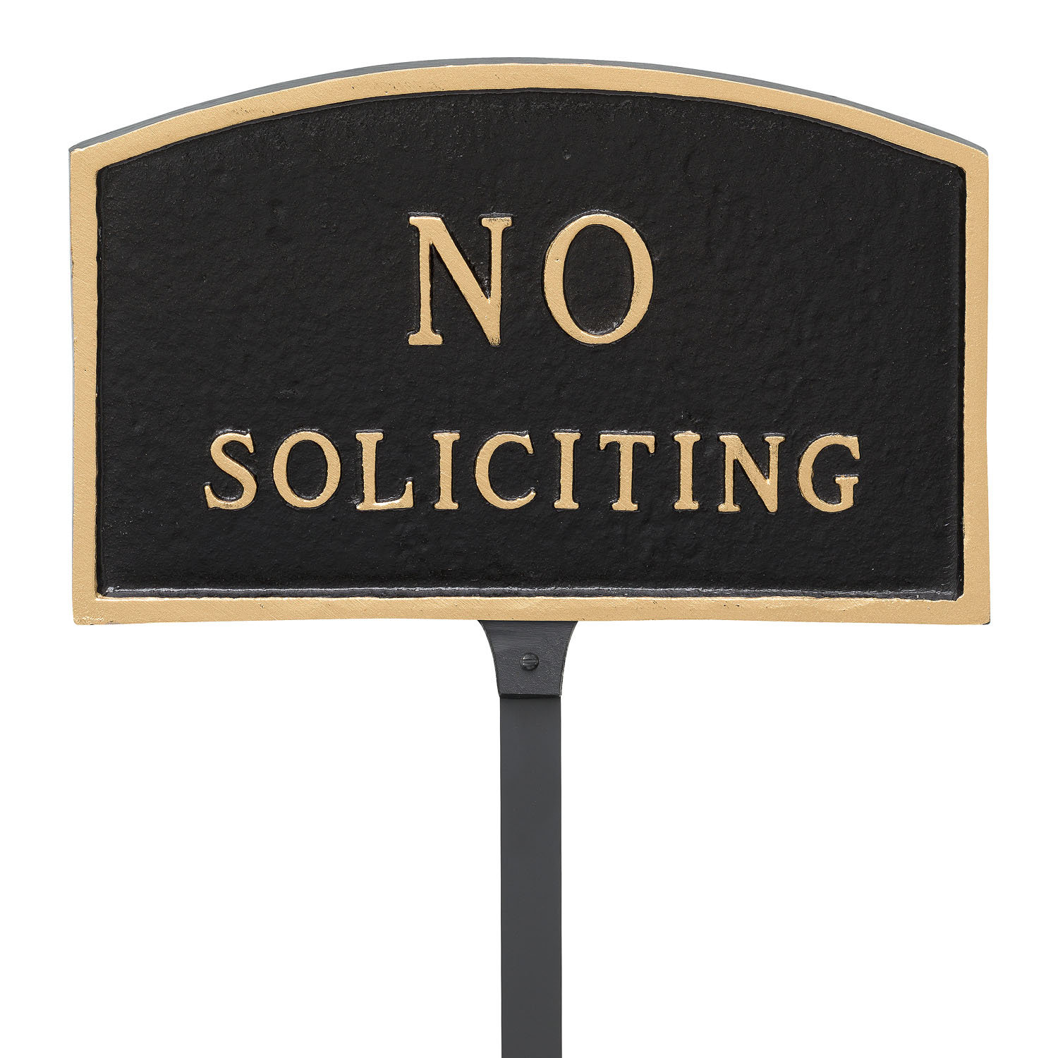 Montague Metal Products Inc. Small Arch No Soliciting Statement Plaque ...