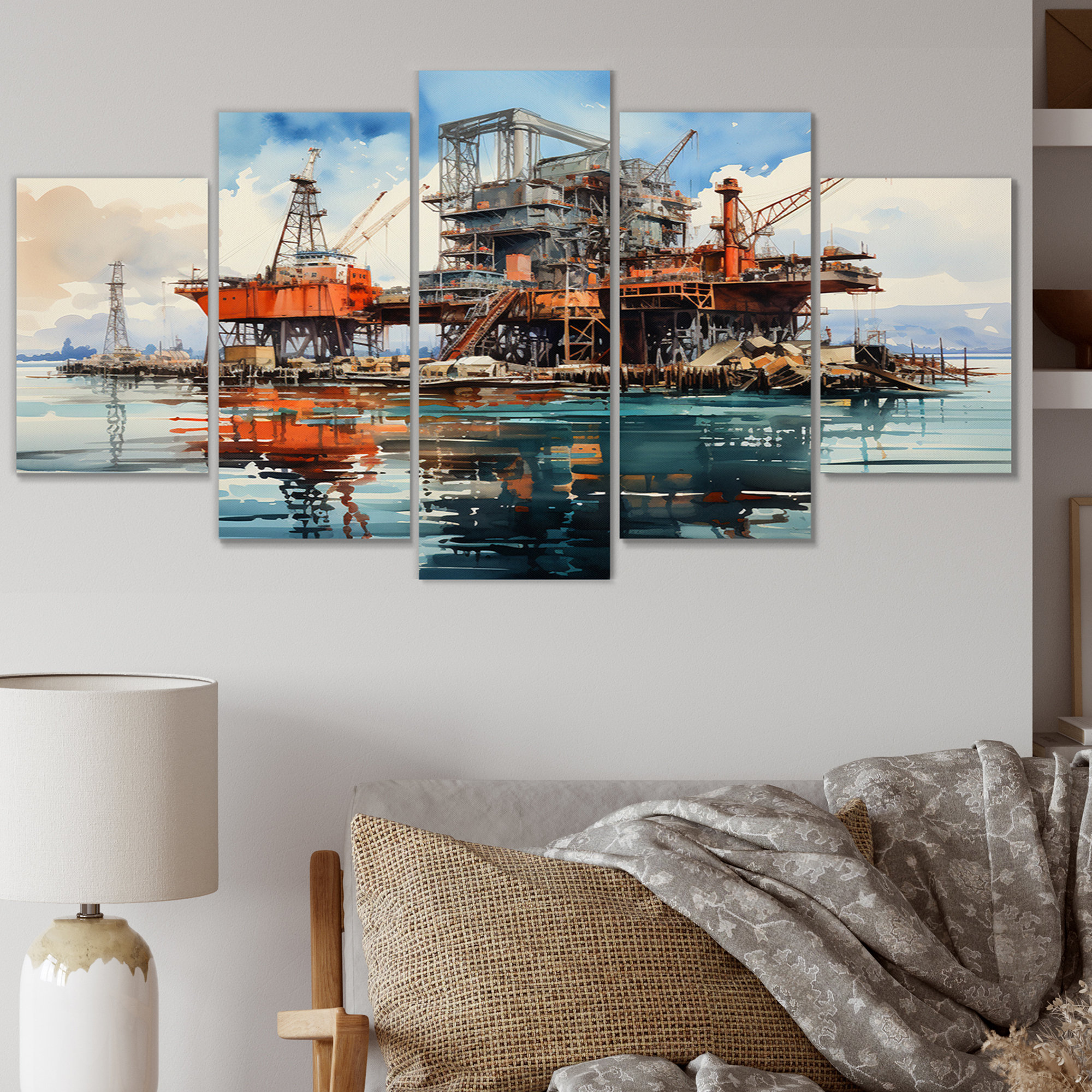 Breakwater Bay Teal Oil Rigs Fields Offshore II - Oil Rigs / Fields ...