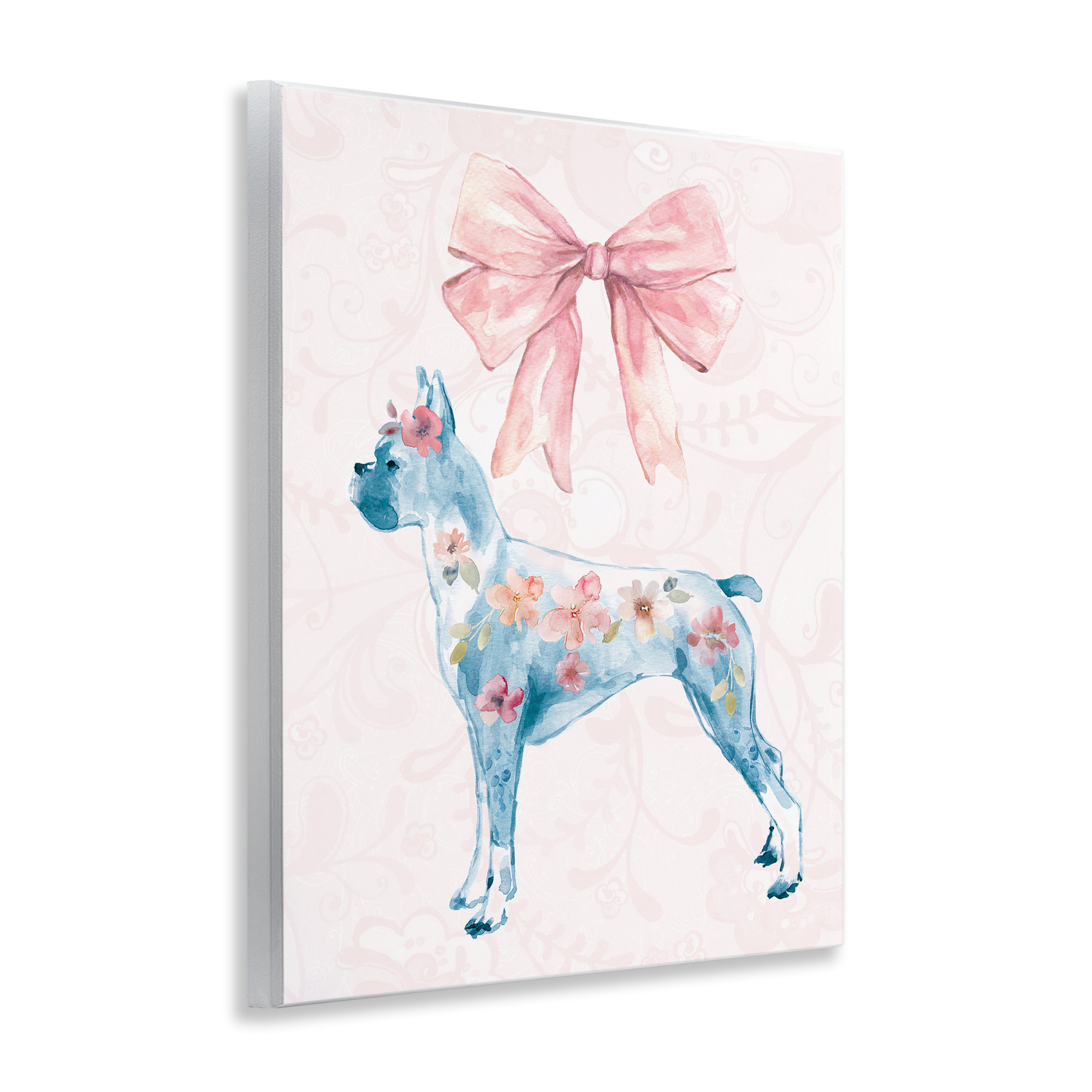 Ophelia & Co. Trendy Floral Dog Wall Plaque, design by Carol Robinson ...