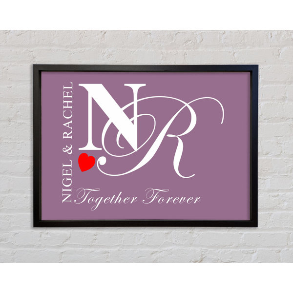 Bright Star Your Names And Initials Together Forever - Single Picture ...