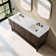 Latitude Run® Landon 72" Herringbone Design Double Bathroom Vanity with ...