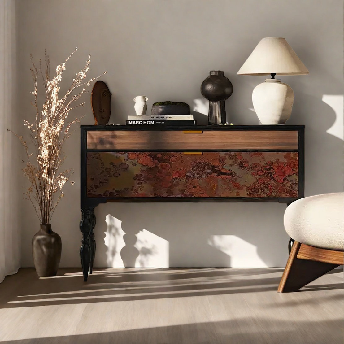 DURBIL Retro Classical Console Table with Drawers | Wayfair