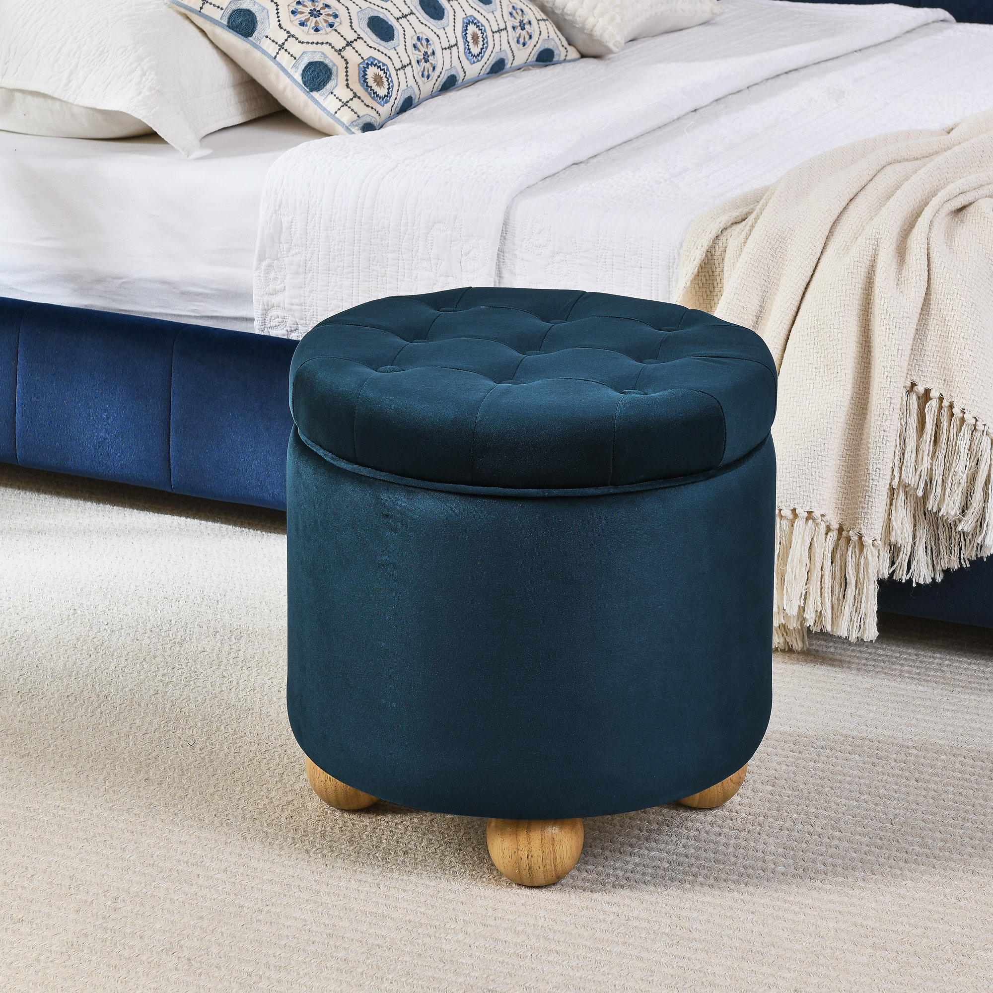 Lark Manor™ Comfortable Ottoman | Wayfair