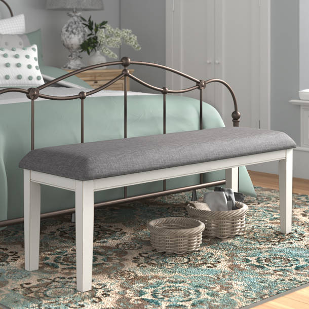 Laurel Foundry Modern Farmhouse Hoddesd 100% Linen Upholstered Bench ...
