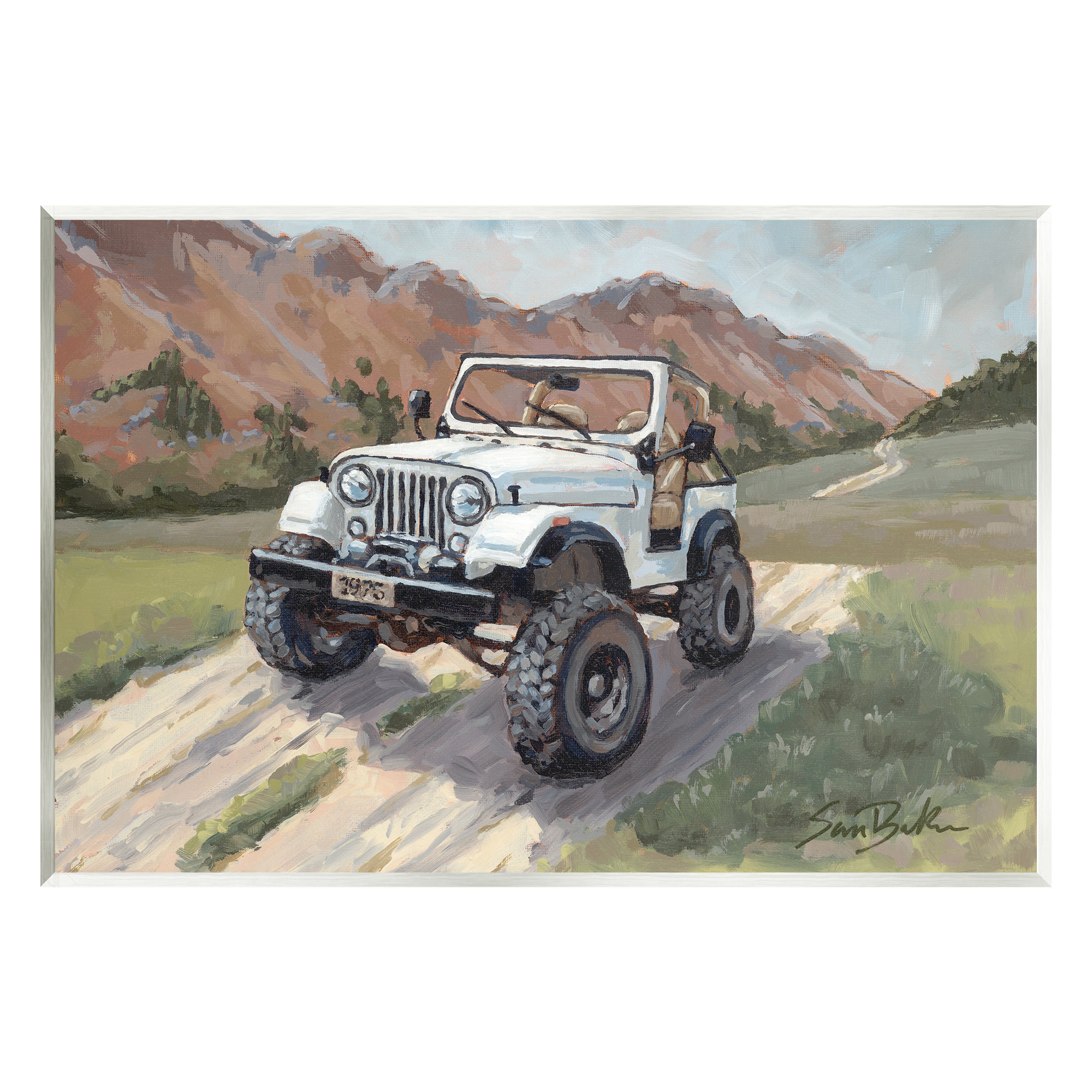 Stupell Industries Rural Off Road Truck Mountainside Floater Canvas ...