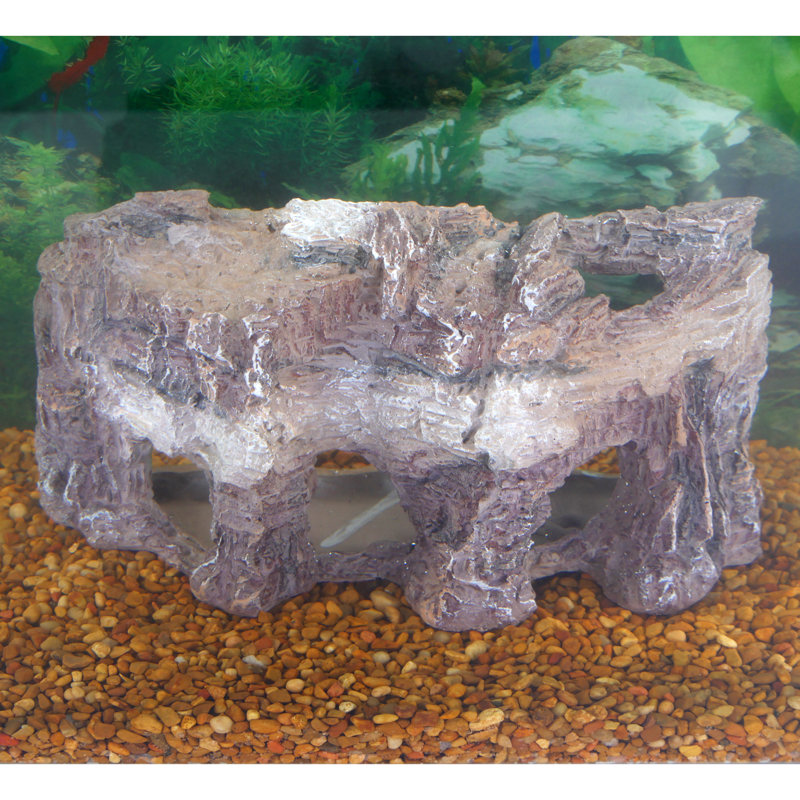 Penn Plax Grotto Natural Cliff Rock-Scape Cave Hide Out – Terrarium and ...