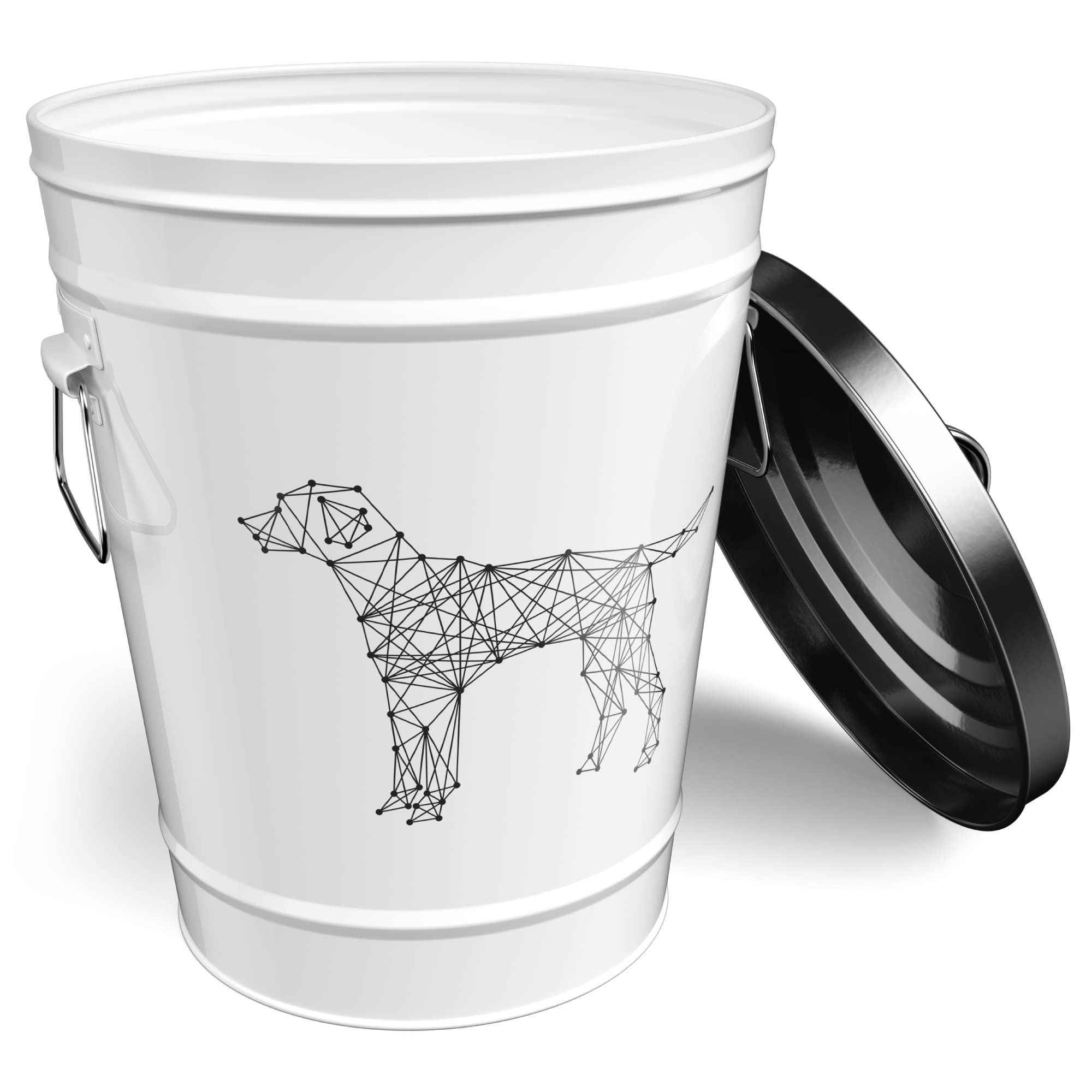 Bisiot Modern Design Dog Food Storage Container With Lid, Cute Dog ...