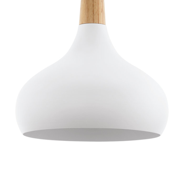 Zipcode Design Kaylen 1-Light Teardrop Pendant with Wood Accents ...