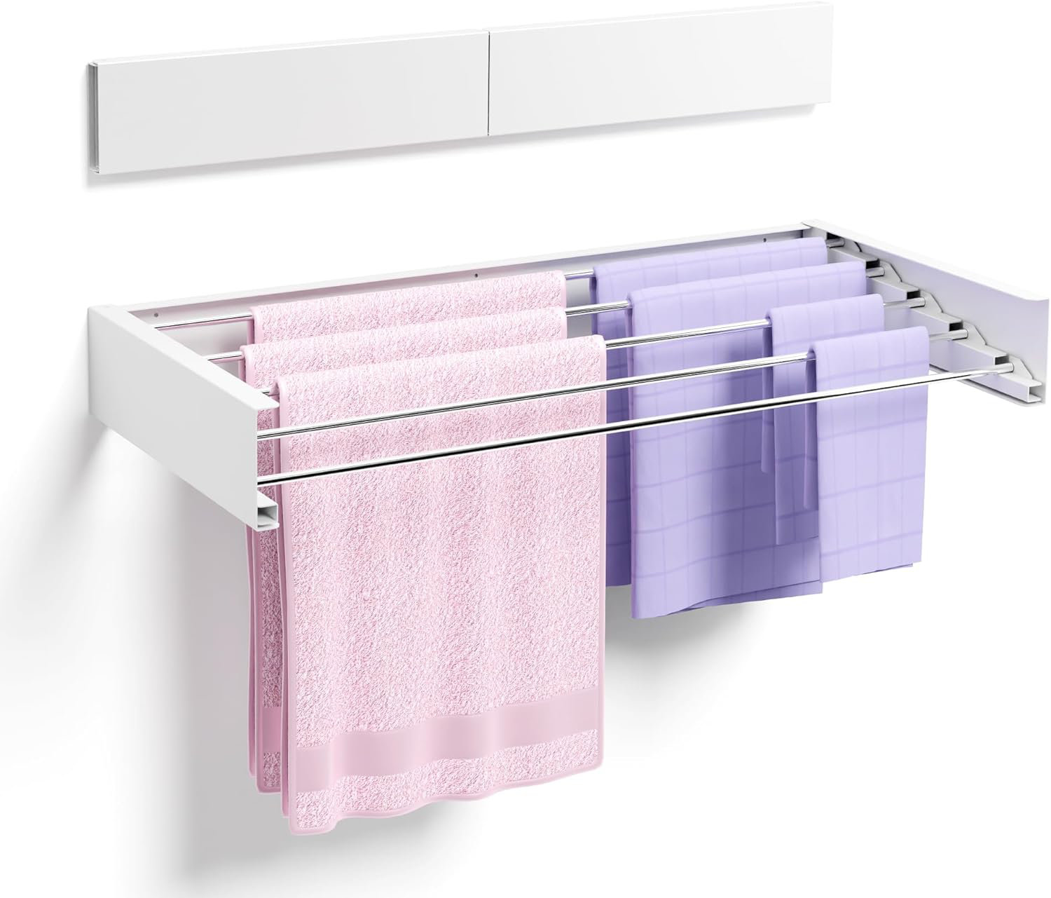 Hoomic Metal Wall-Mounted Drying Rack | Wayfair