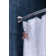 Moen Magnetix 60" L Adjustable Curved Tension Shower Curtain Rod & Hook ...