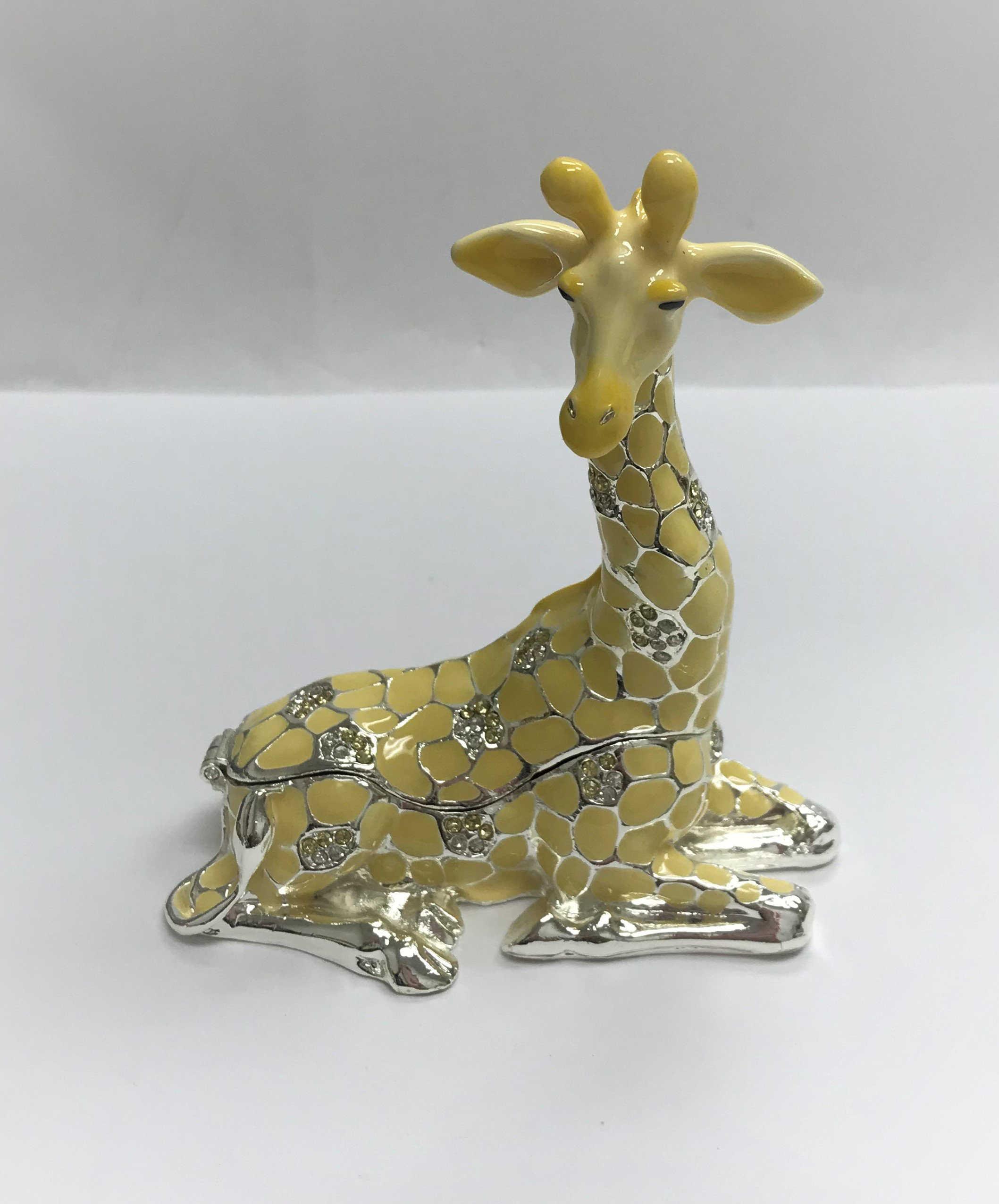 World Menagerie Gardener Sitting Giraffe Trinket | Wayfair