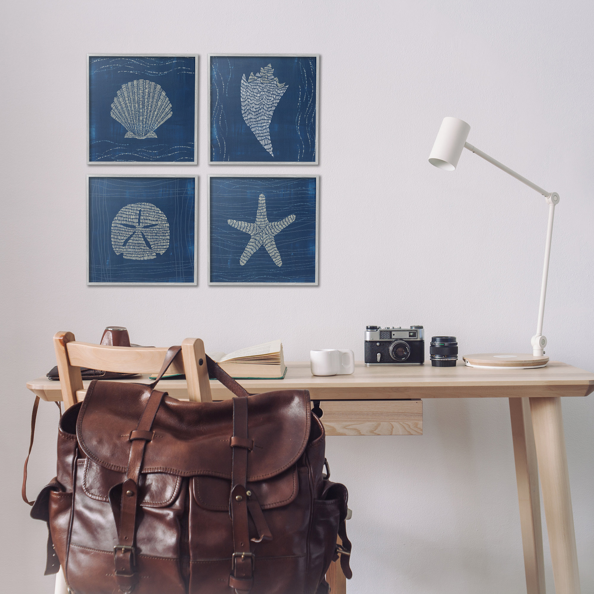 Latitude Run® Patterned Sea Life Portraits 4 PC Giclee Art Set by Jetty ...