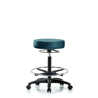 Inbox Zero Vinyl Stool Without Back - Medium Bench Height With Chrome ...