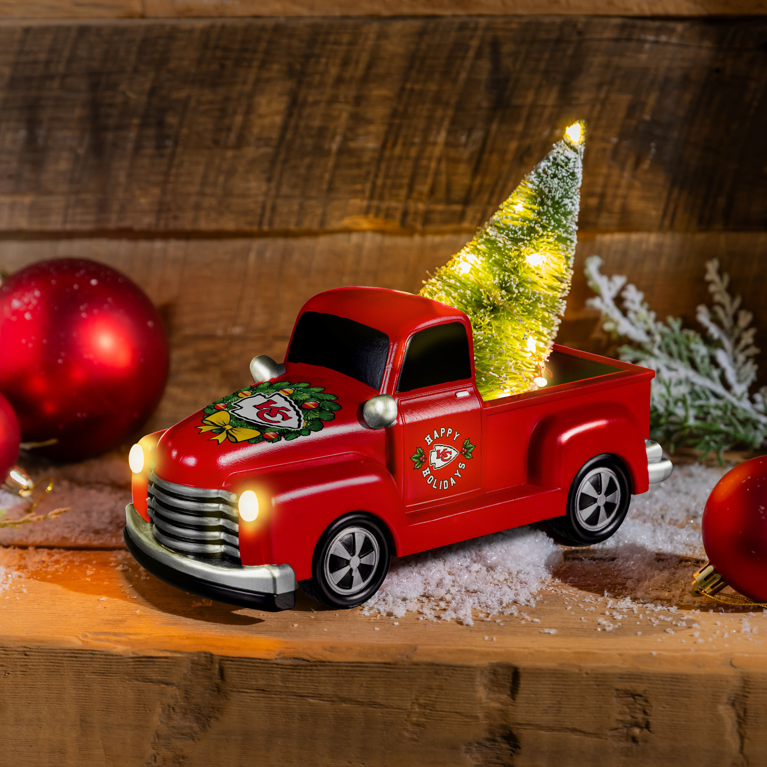 Ophelia & Co. Kansas City Chiefs Lit Holiday Rally Truck Statue ...