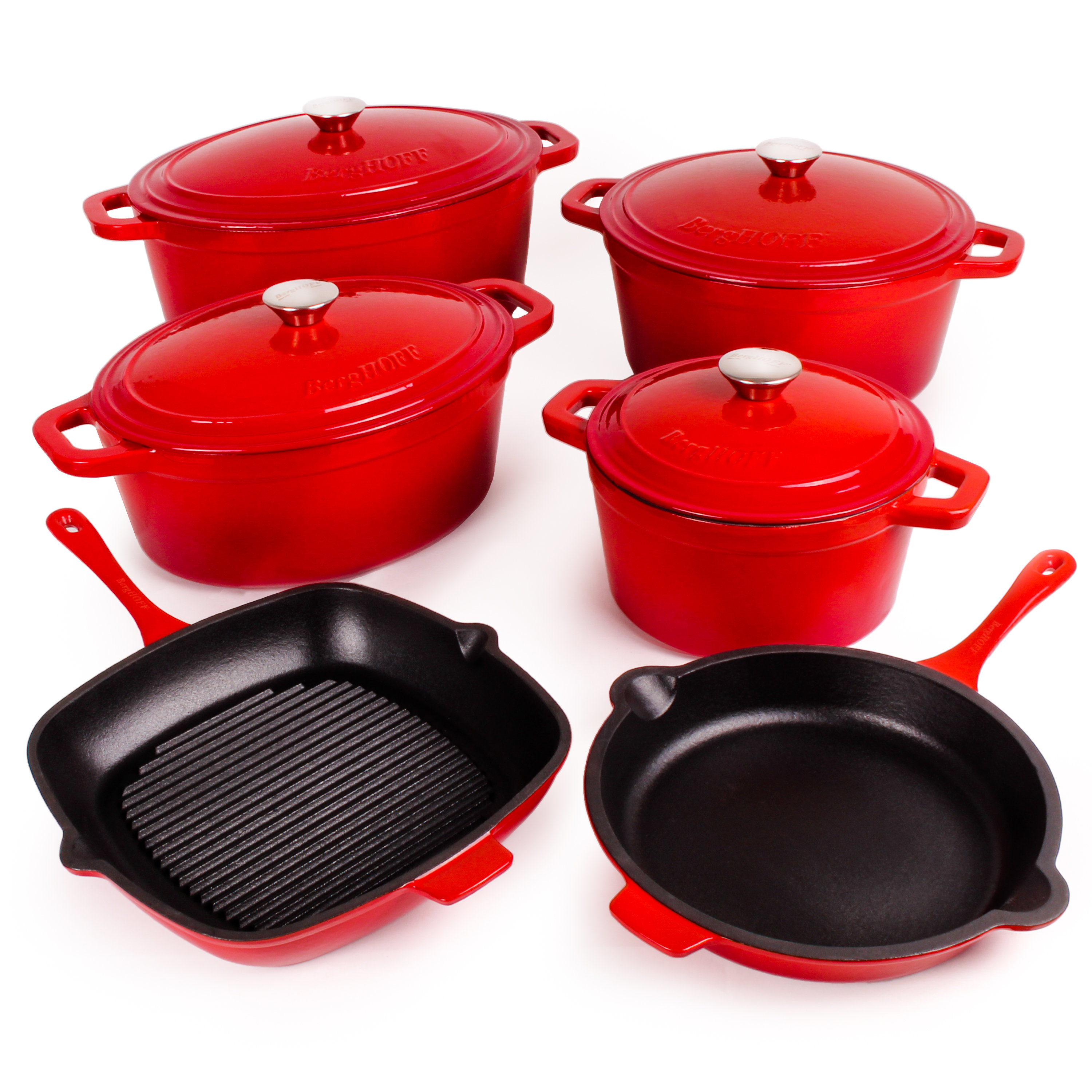 BergHOFF Neo 10pcs Cast Iron Cookware Set & Reviews | Wayfair