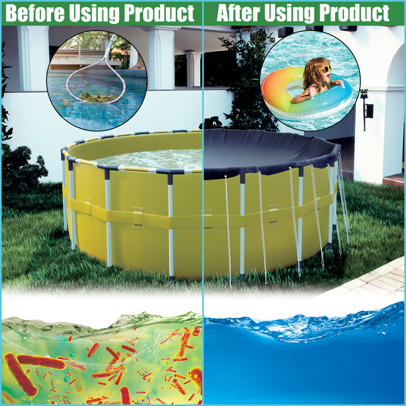 Royal Shade Premium Round Blue Winter Swimming Pool Cover Tarp ...