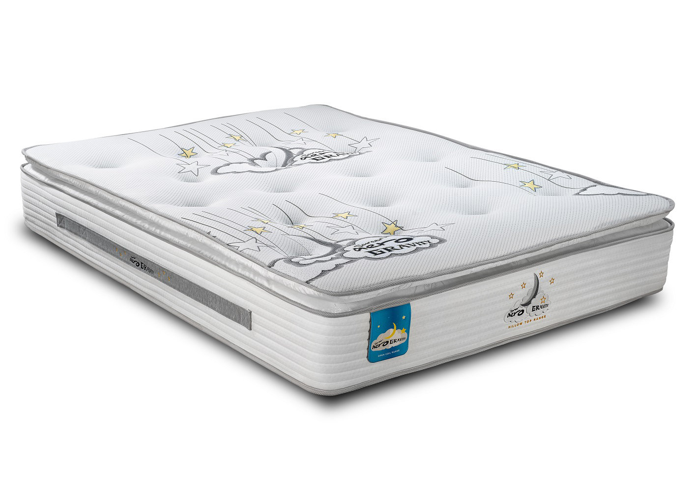 Sareer Mattresses Aero Gravity Cool Blue Pillow-Top Open Coil Mattress ...