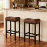 Wayside Craft Bar Stools Set Of 2, 24 Inch Backless Counter Height Bar ...