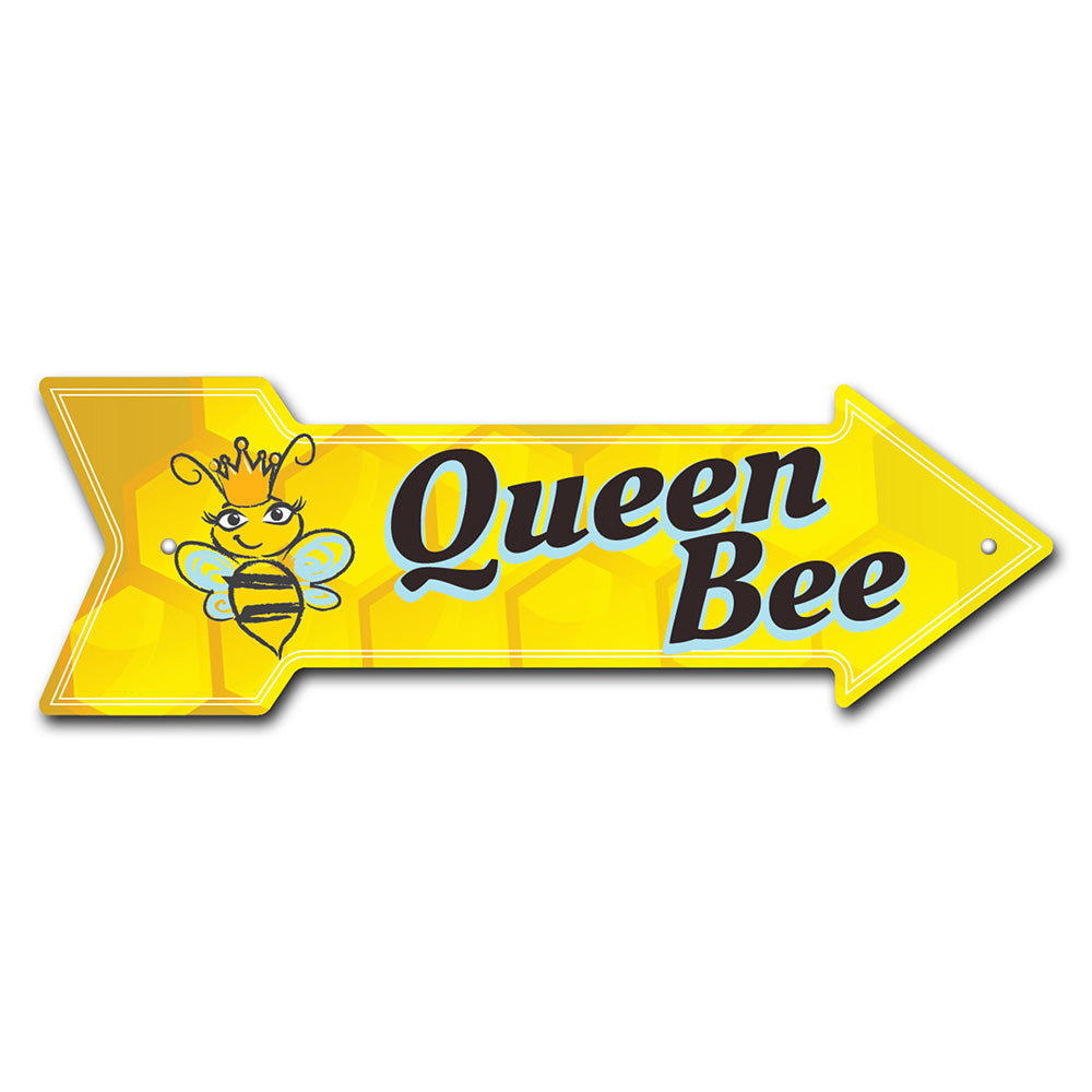 SignMission Queen Bee Arrow Sign | Wayfair