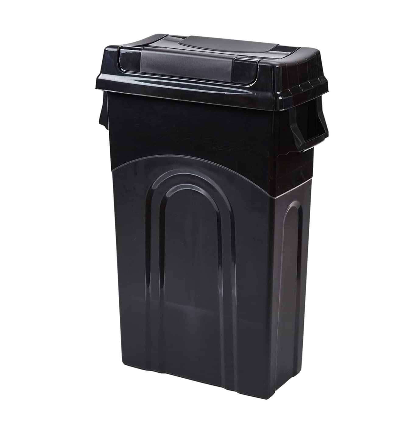 BUMEET Plastic Swing-Lid Trash Can - 23 Gallons | Wayfair