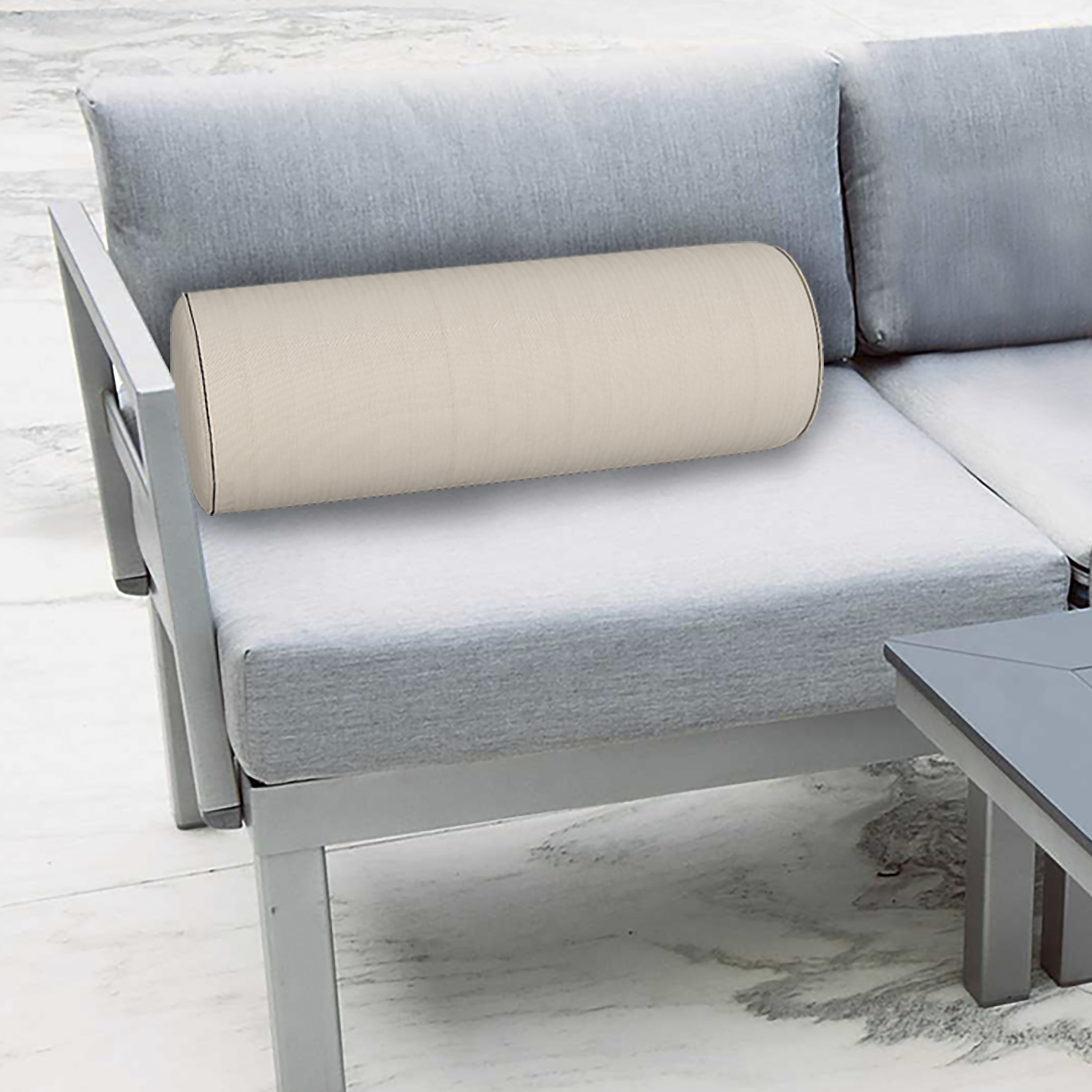 Ebern Designs Round Cervical Roll Cylinder Bolster Cushion Cover ...