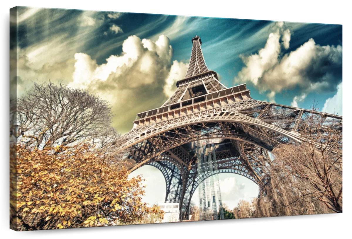 Ebern Designs Kavia Eiffel Tower In Winter | Wayfair