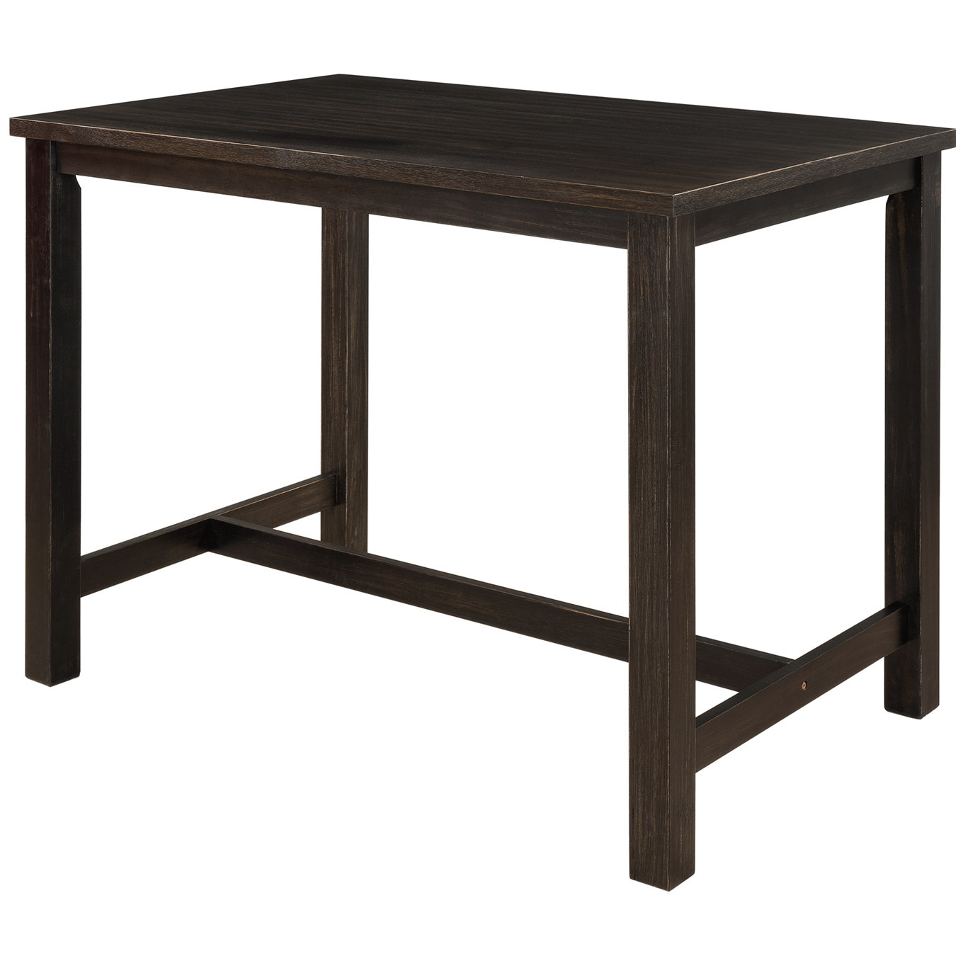 Ebern Designs Rustic Wooden Counter Height Dining Table for Small ...