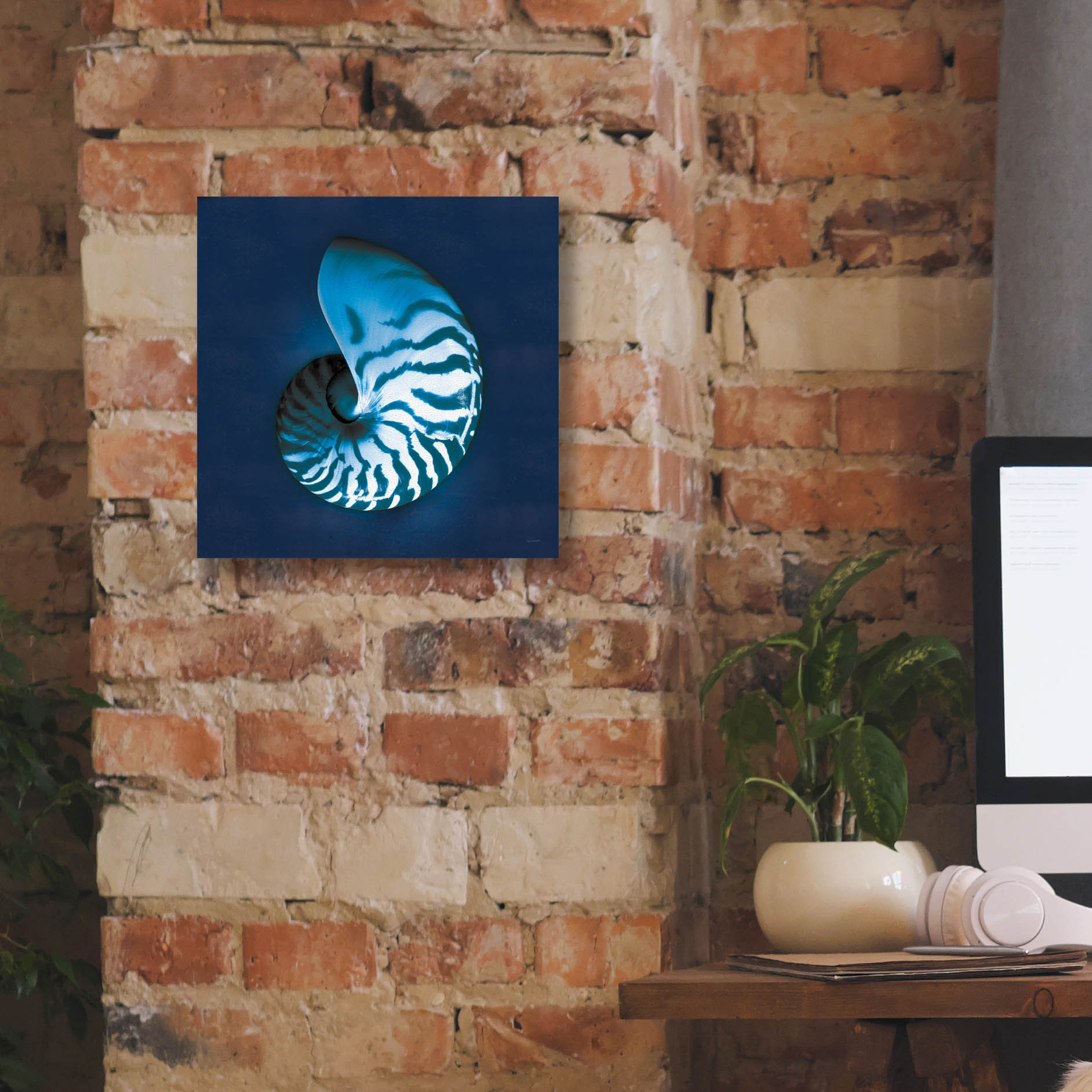 Epic Graffiti 'Cyanotype Sea 1' by Sue Schlabach Canvas Wall Art | Wayfair