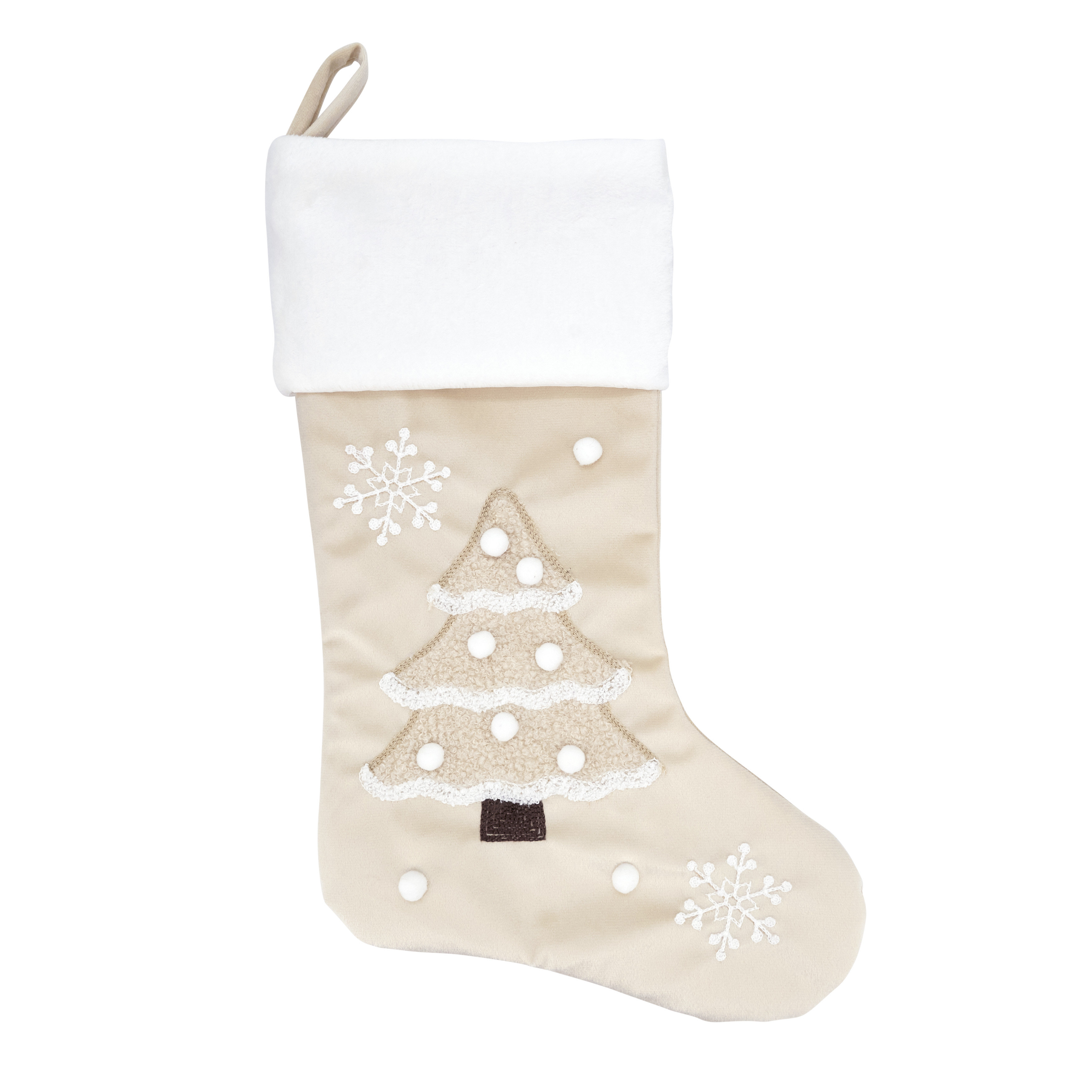 Saro Traditional Cheer Christmas Tree Stocking | Wayfair
