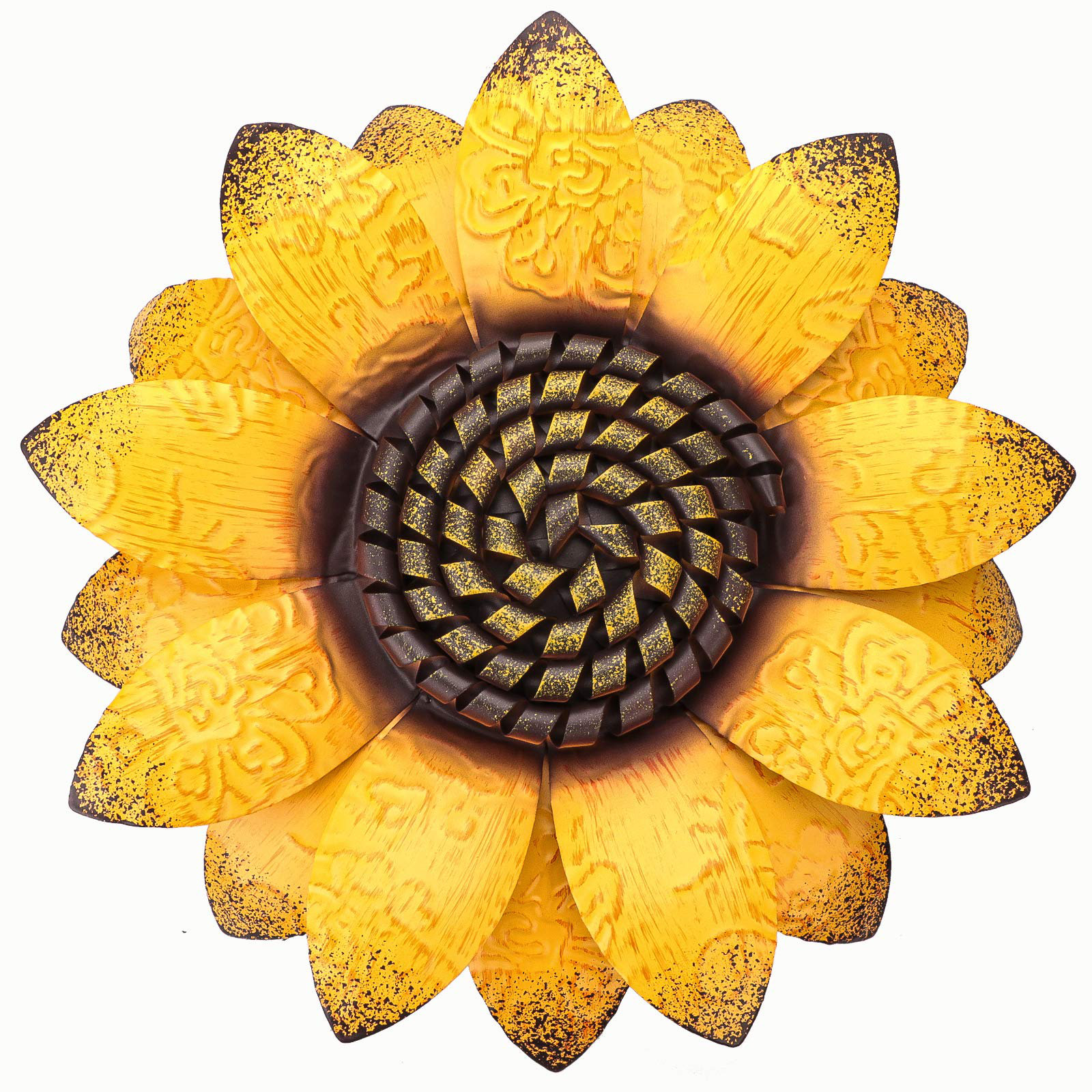 Dakota Fields Sunflower Metal Flowers Wall Decor Metal Wall Art ...