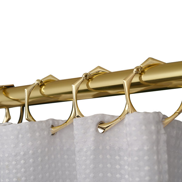 Gold Shower Curtain Rods You'll Love | Wayfair