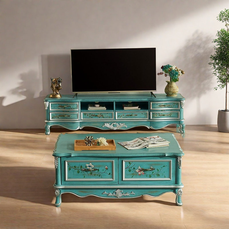 The Invincibles home Round TV stand coffee table with smooth edges ...