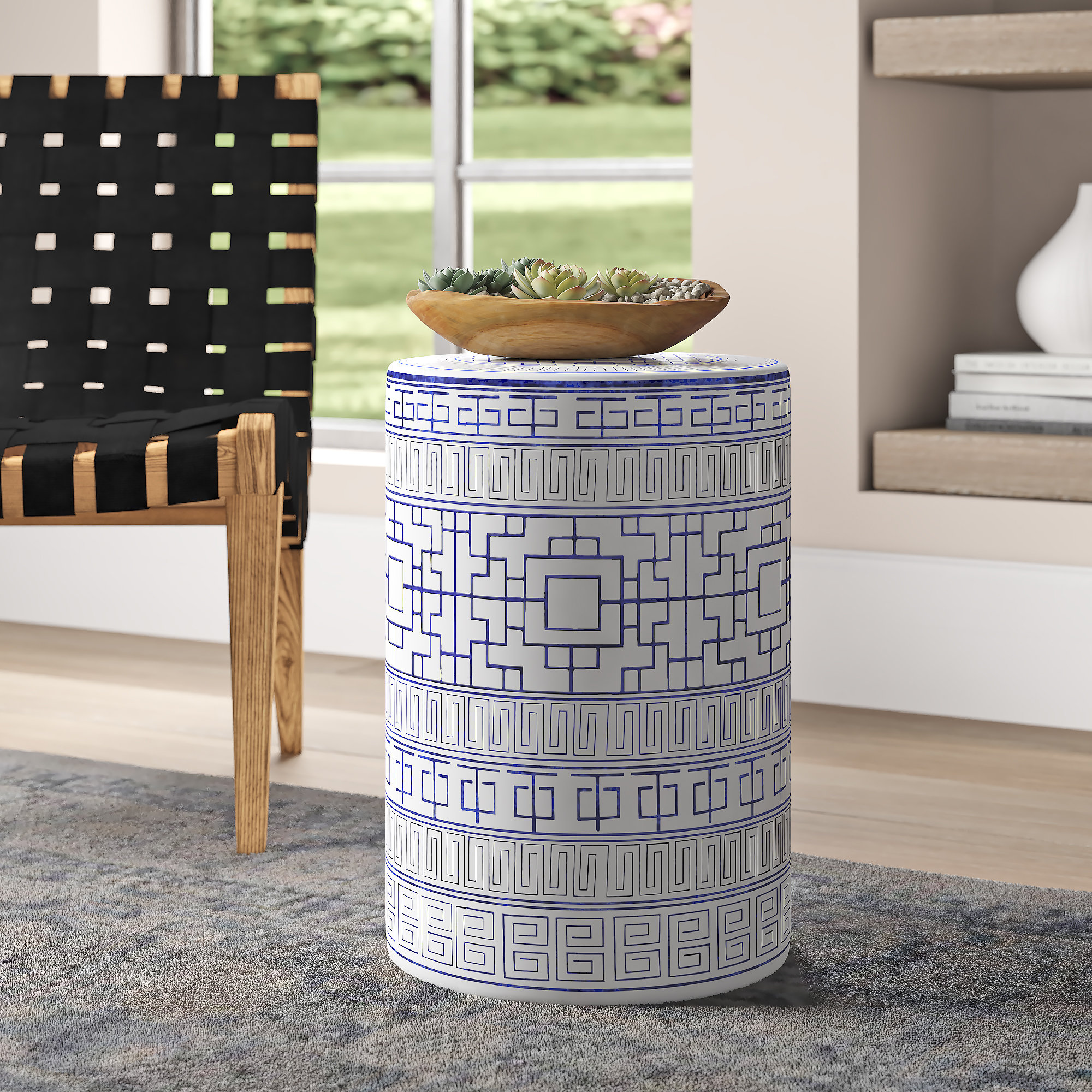 Bungalow Rose Oldany Ceramic Garden Stool & Reviews | Wayfair