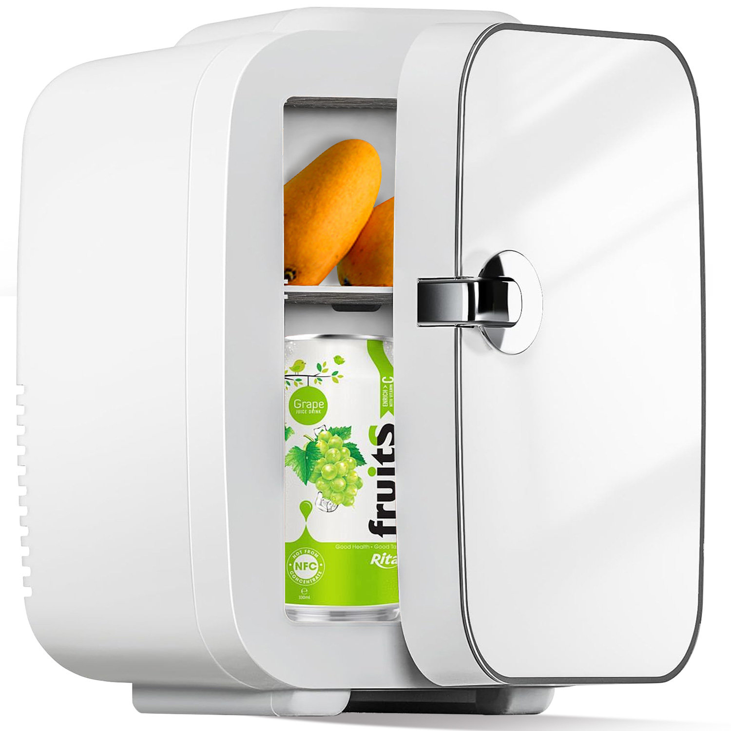 HOMEWELL Upgraded Mini Fridge Small Portable Refrigerator For Skincare ...