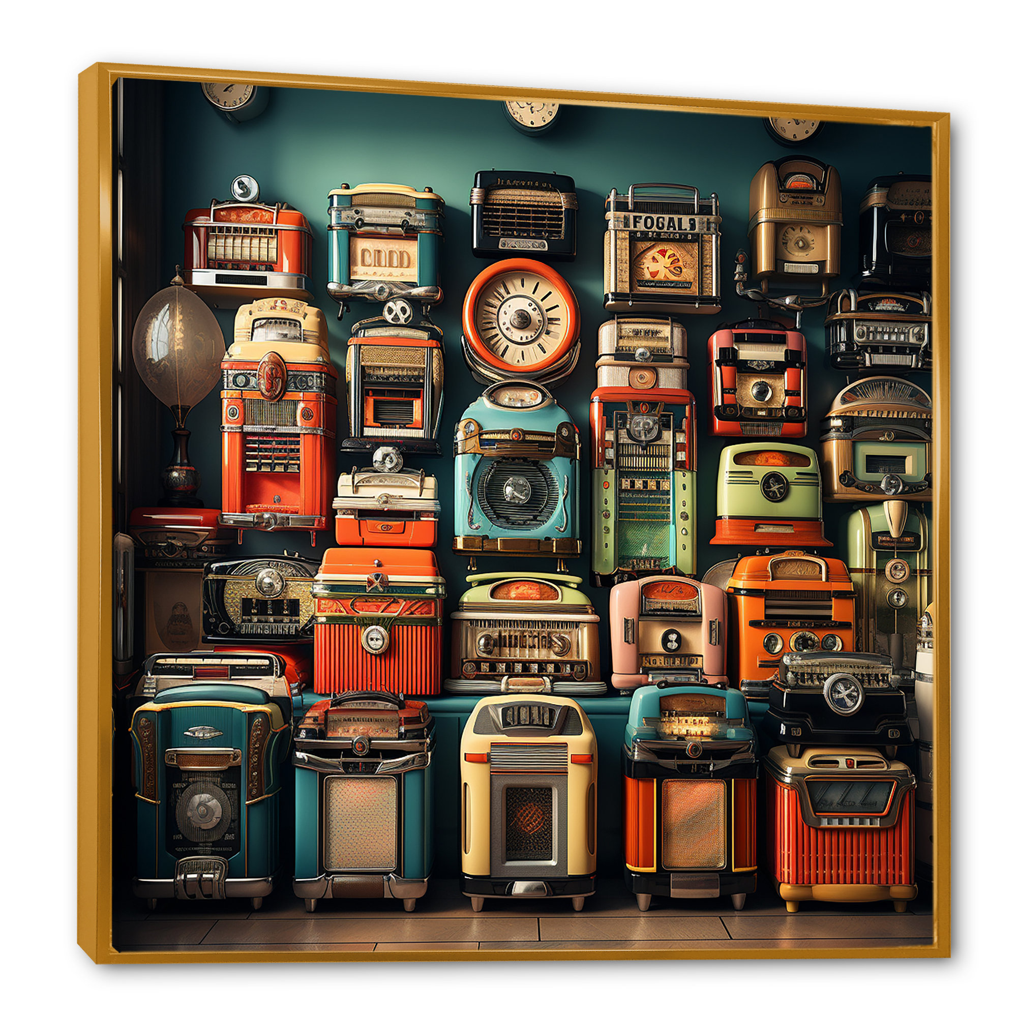 Winston Porter Nostalgic Jukebox Tunes 2 - Jukeboxes Wall Art | Wayfair