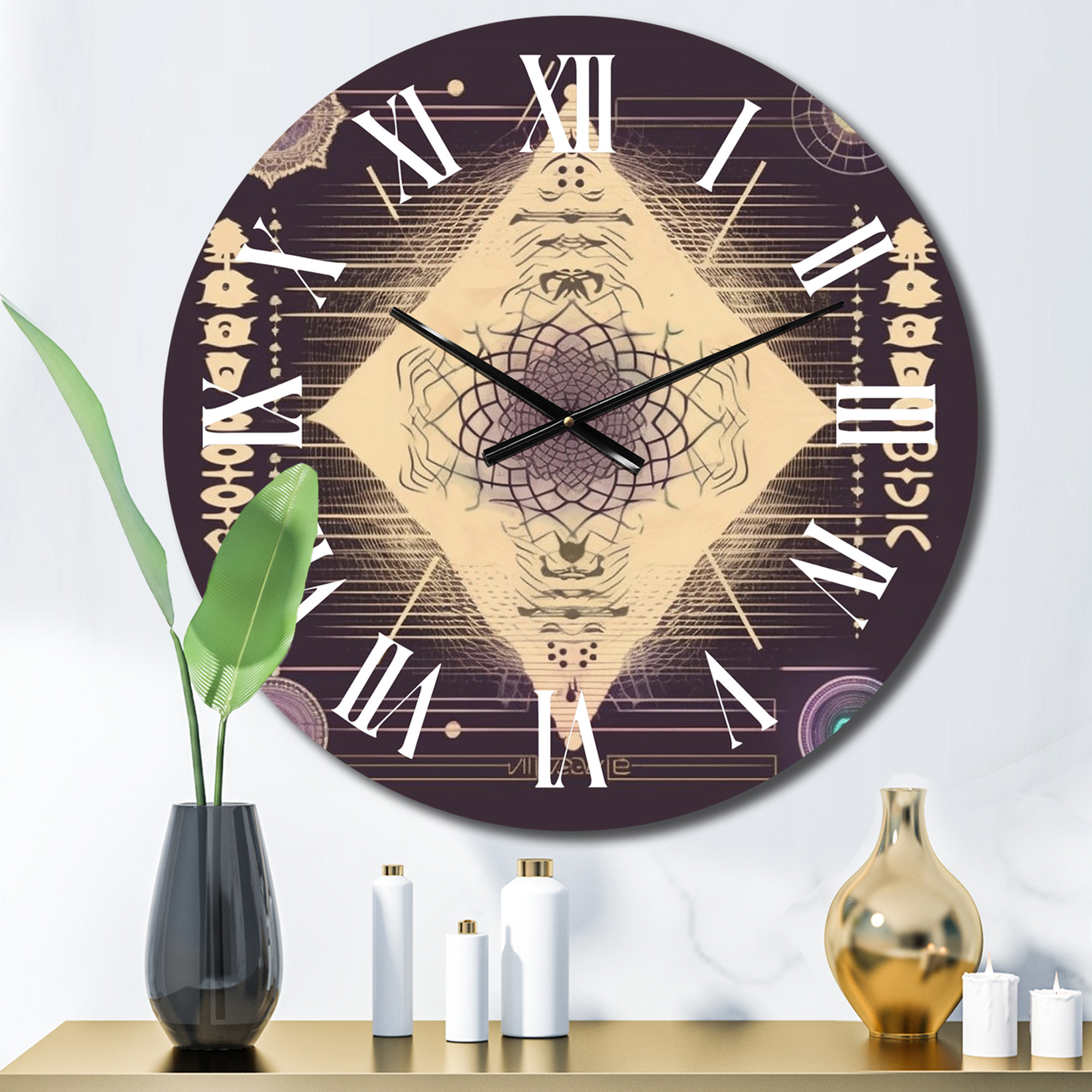 Design Art Spirit Invocation Vintage Mandala I - Christianism Wall ...