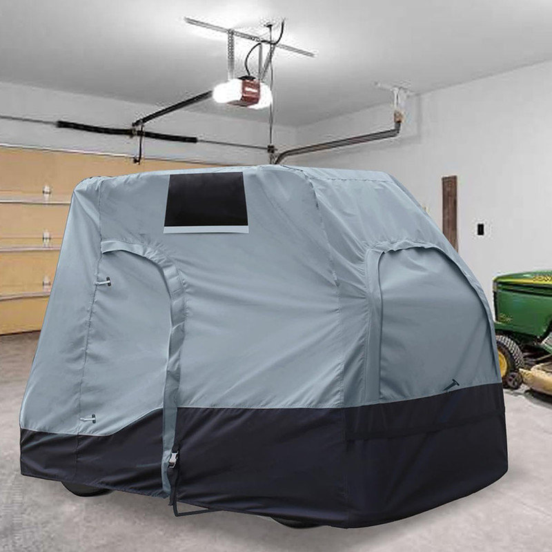 ZILNOX Weatherproof 4 Passengers Golf Cart Cover, Universal Covers Fits ...