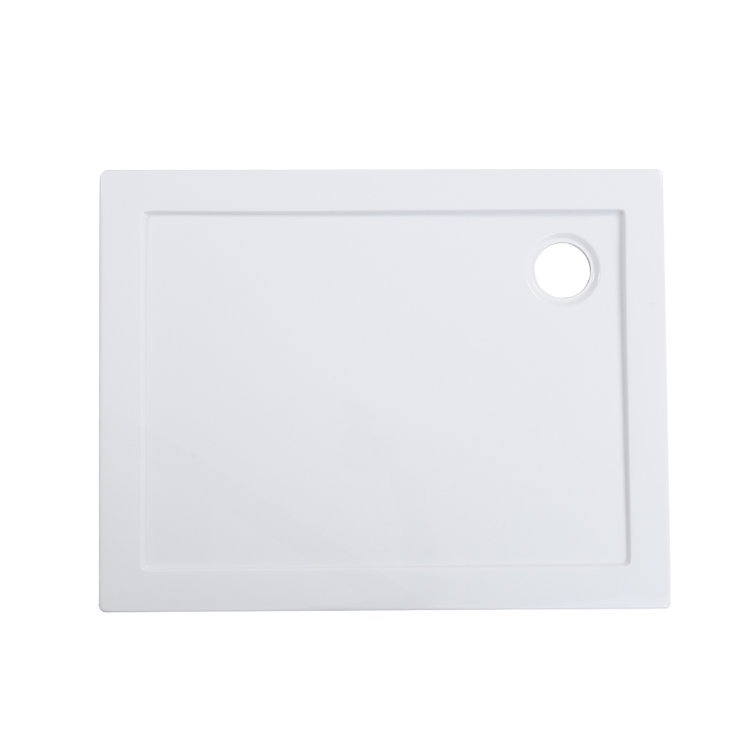 Living and Home 900 x 700 mm Plastic Shower Tray - White | Wayfair.co.uk