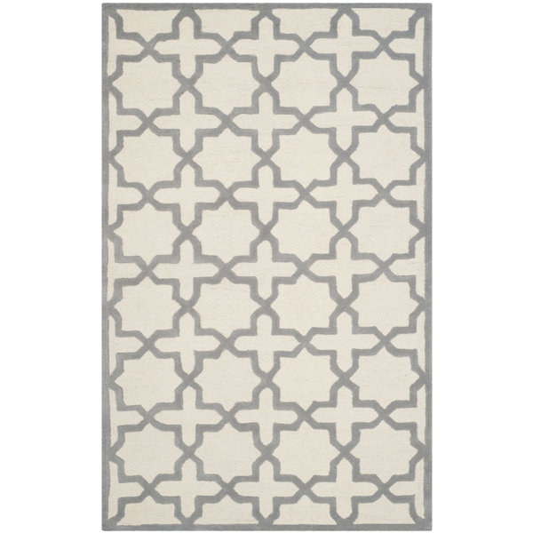 Winston Porter Cannen Hand Tufted Wool Geometric Rug & Reviews | Wayfair