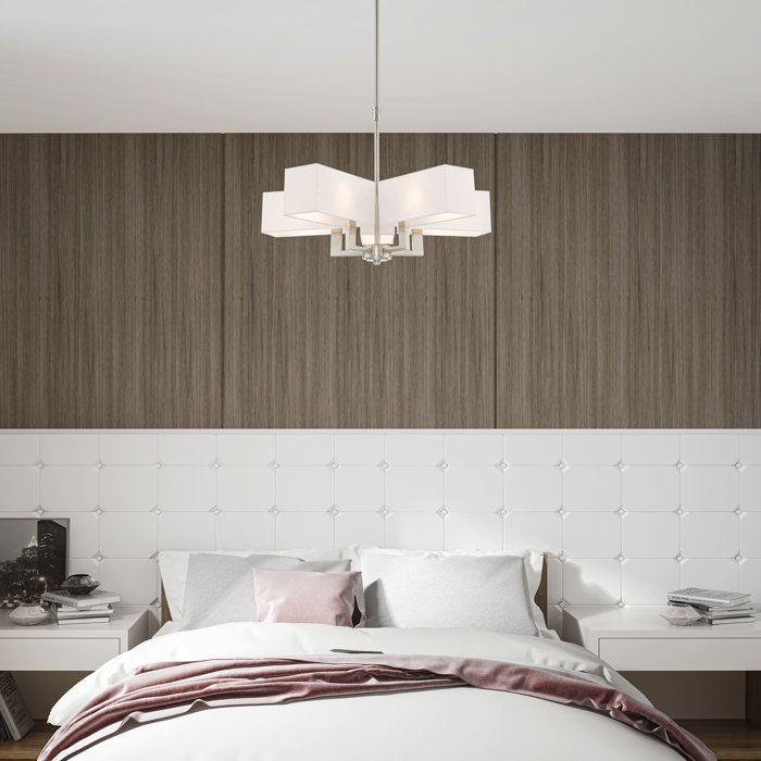 Wade Logan® Azil 5 - Light Dimmable Geometric Chandelier & Reviews ...