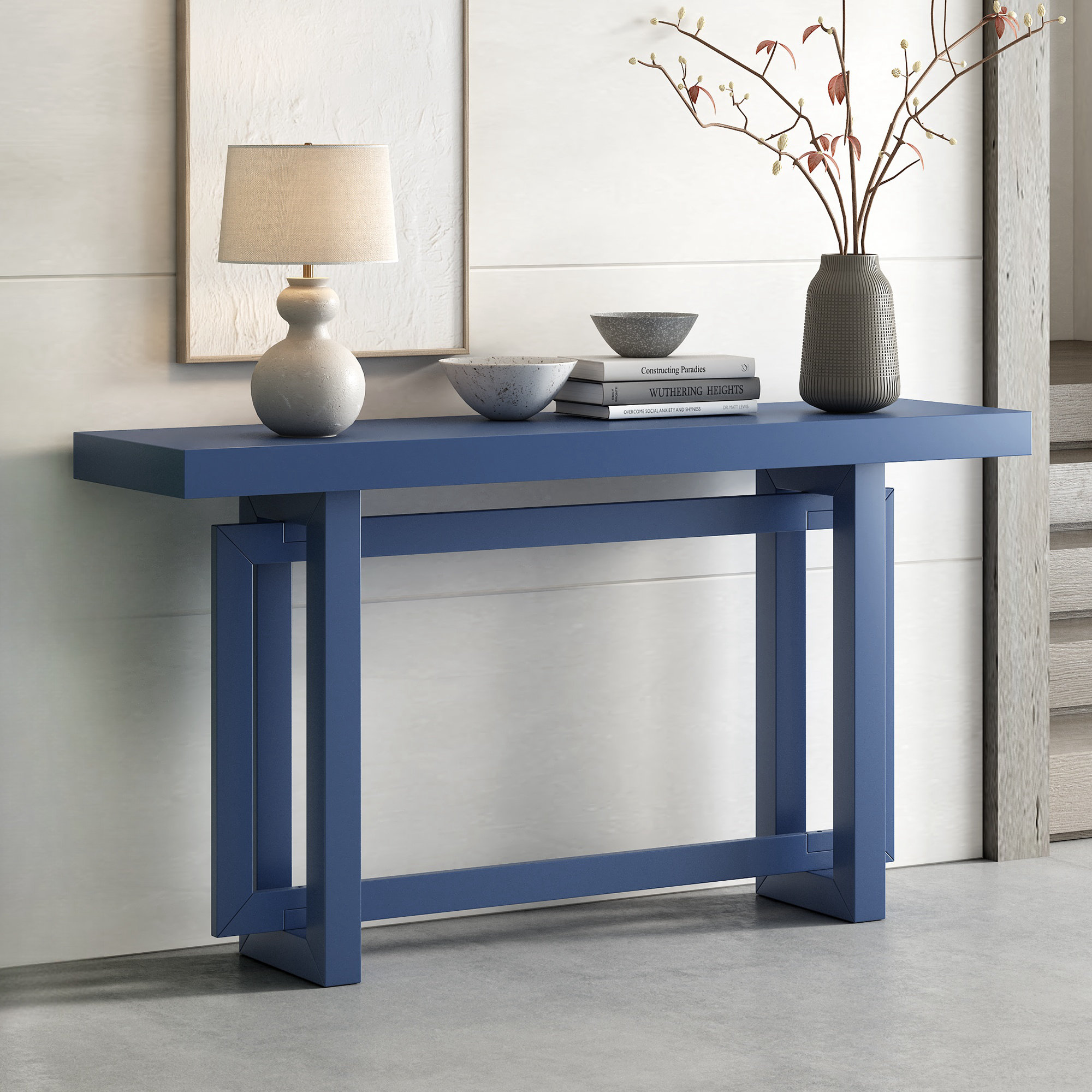 Latitude Run® Contemporary Console Table With Industrial-inspired ...