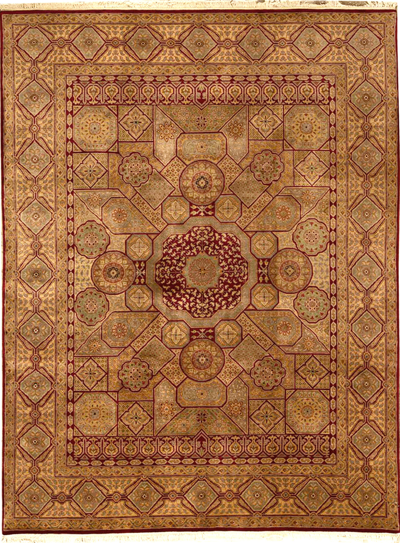 Bokara Rug Co., Inc. Hand-Knotted High-Quality Red and Red Area Rug ...