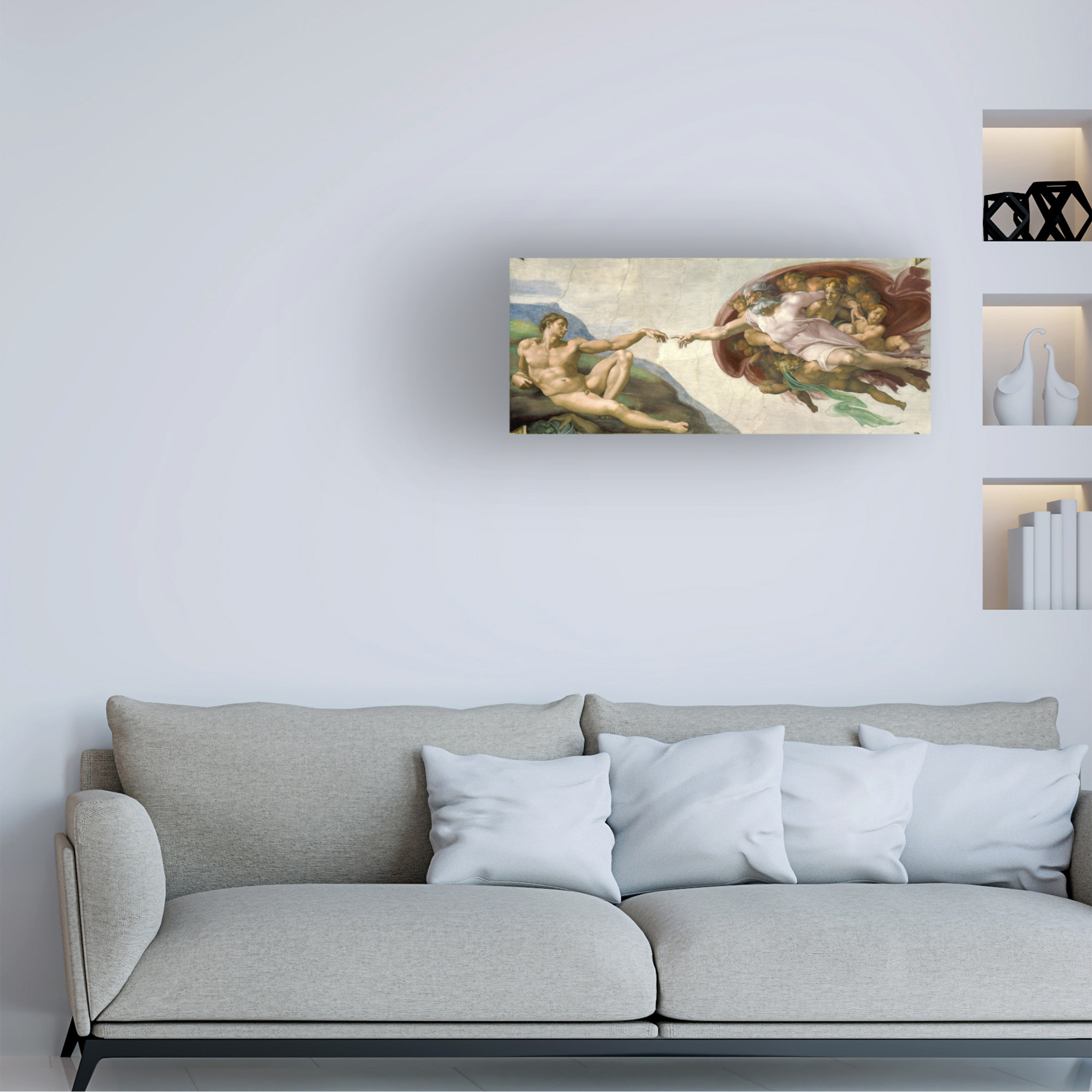 Winston Porter Marcus Jules The Creation Of Adam Canvas Art | Wayfair