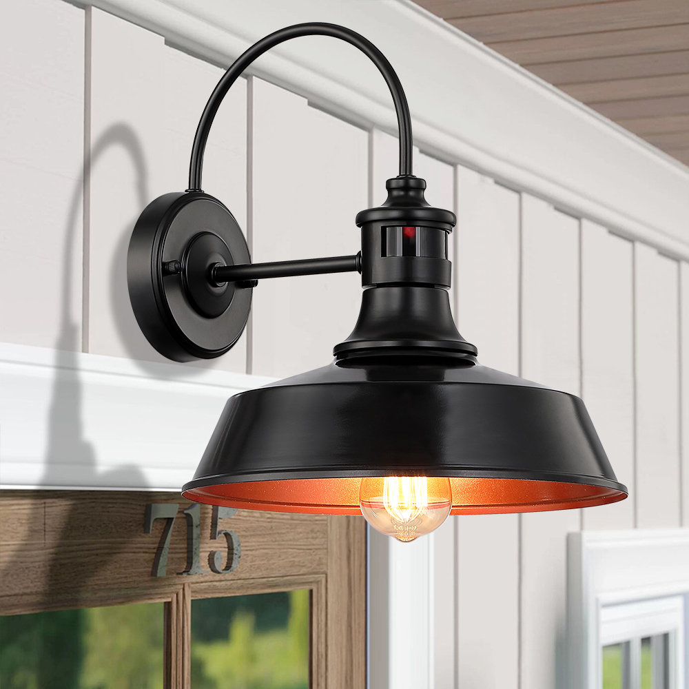 Breakwater Bay Adali 12"W Motion Sensor Iron Wall Light & Reviews | Wayfair